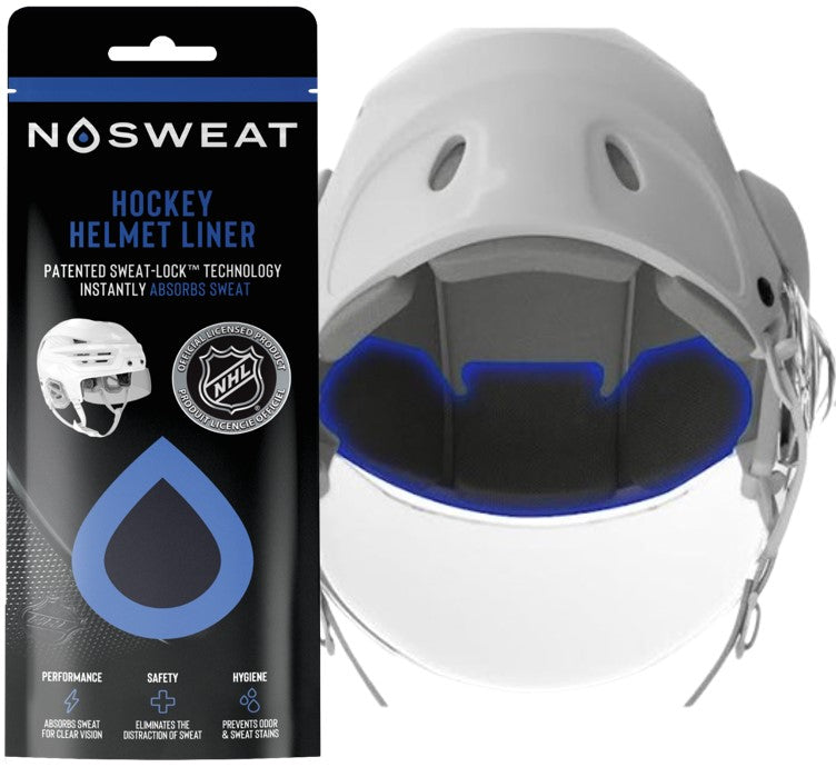 NHL© Officially Licensed Hockey Helmet Sweat Liners – NoSweat